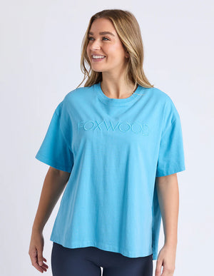 Foxwood | Simplified Women's Relaxed Fit Tee - Sky | Oak + Bay - OAK + BAY