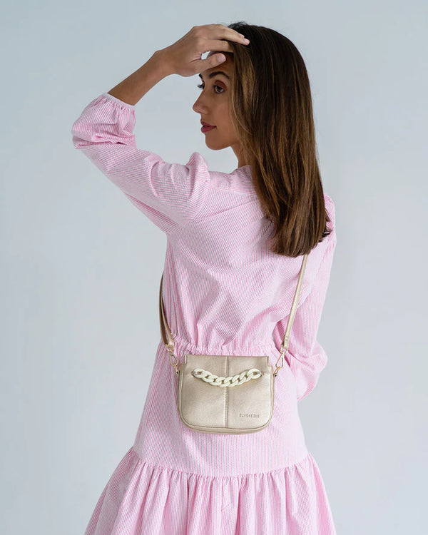 Mini Astor Crossbody - Light Gold - OAK + BAY