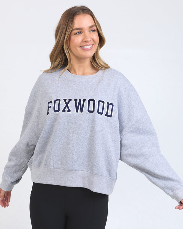 Foxwood Sunday Crew - Grey Marle - OAK + BAY