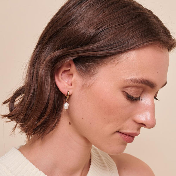 Bethany Pearl Sleepers - Gold - OAK + BAY